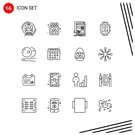 16 Universal Outlines Set For Web And Mobile Applications Wedding Love Box Handwatch Media
