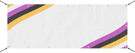 Non Binary Flag Lgbtq Gay Pride Rainbow Design Large Personalised