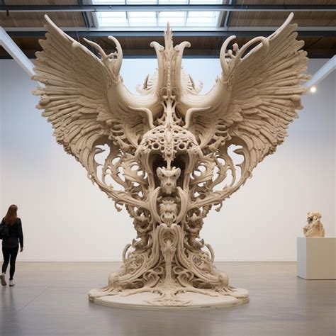 Premium Photo Sculpture In The Style Of A Mandelbrot 3d Printer Ai Generated Art