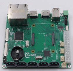 Raspberry Pi CM Carrier Has Five SATA Slots And Four GbE Ports