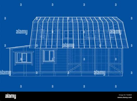 House Sketch Vector Rendering Of 3d Stock Vector Image And Art Alamy