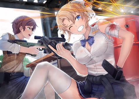 Itou Onsoku Tassha Blonde Girl Itou Original Sig Sauer Redrawn
