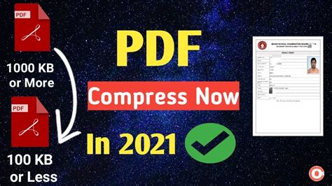 How To Reduce 1000 KB Or More Pdf File Size To 100kb Or Less Reduce