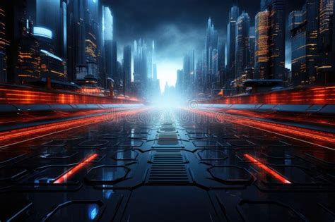 Cloud Computing Transfer Big Data On Internet Futuristic Digital