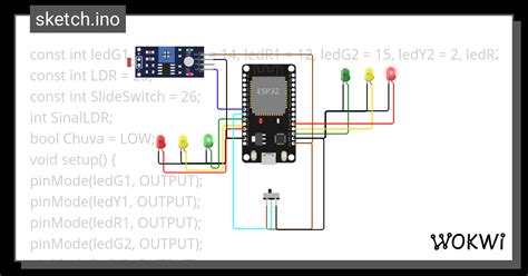 Projeto Semaforo Wokwi Esp32 Stm32 Arduino Simulator