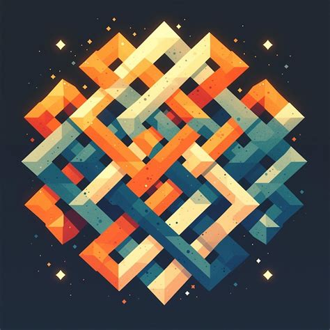 Premium Vector Silk Looms Weave Complex Geometric Patterns