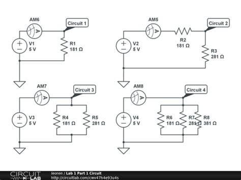 Lab 1 Part 1 Circuit CircuitLab