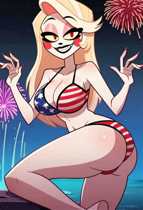 Rule 34 1girls 2024 4th Of July Rnlong Hair Ai Generated American Flag Bikini Big Breasts