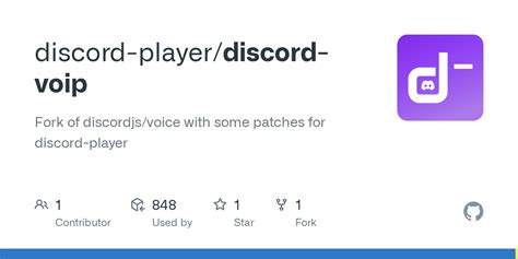 Github Discord Playerdiscord Voip Fork Of Discordjsvoice With Some