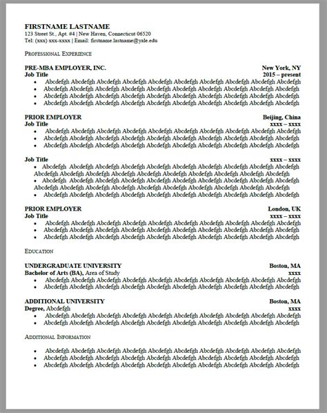 Yale Cv Template Prntbl Concejomunicipaldechinu Gov Co