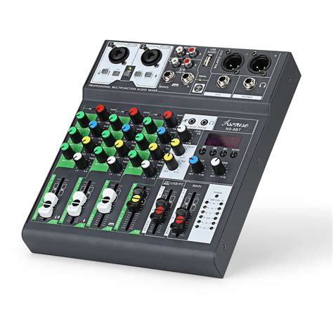 Snapklik Com Asmuse 4 Channel Audio Mixer Portable Mini Sound Mixer Console