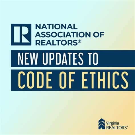 Breaking News New Code Of Ethics Updates Virginia REALTORS