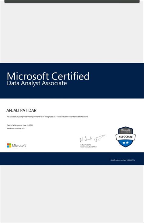 Anjali Patidar On Linkedin Certified Data Analyst ️