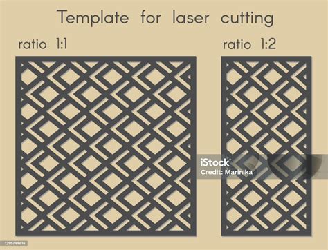 레이저 절단을위한 템플릿 나무 금속의 패널스텐실 기하학적 패턴 개체 그룹에 대한 스톡 벡터 아트 및 기타 이미지 개체 그룹