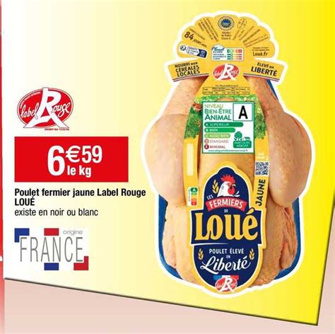 Promo Poulet Fermier Jaune Label Rouge Loue Chez Migros France Icatalogue Fr