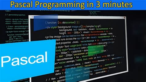 Pascal Programming In 3 Minutes Youtube