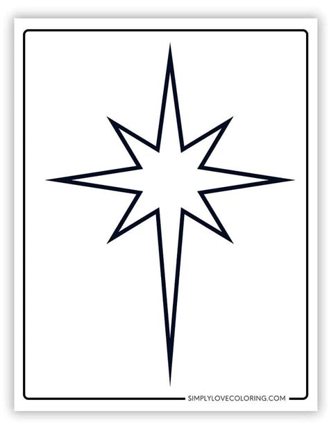 Printable Template Star Of Bethlehem Free Printable
