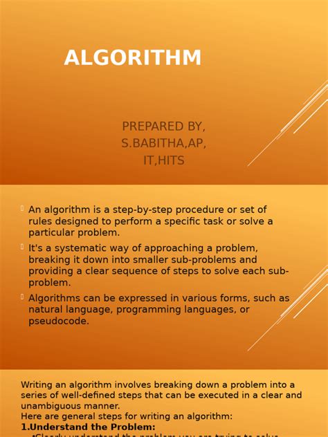 Algorithm Pdf