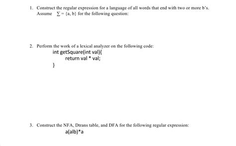 Solved Construct The Regular Expression For A Language Of Chegg