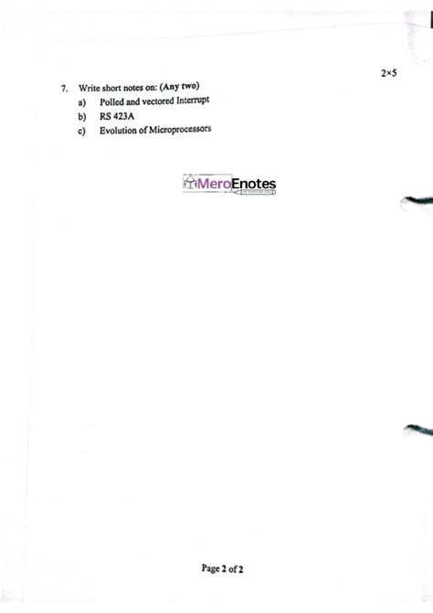 pu be computer microprocessor question paper 3rd sem mero enotes