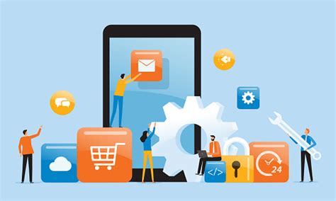 Web Design And Mobile Application Design Process Concept With Designer And Developer Team