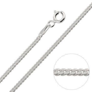 Curb Chain Sterling Silver Curb Chain Necklace Thechainhut