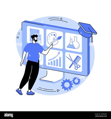 Course Enrollment Abstract Concept Vector Illustration Stock Vector