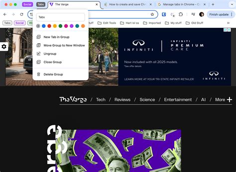 How To Create And Save Chrome Tab Groups The Verge