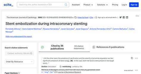 Stent Embolization During Intracoronary Stenting