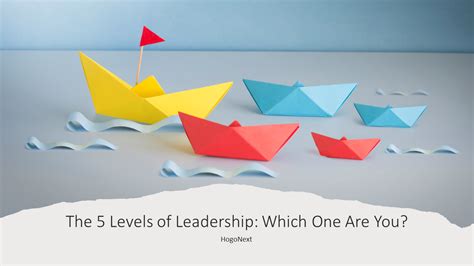 The 5 Levels Of Leadership Which One Are You Hogonext