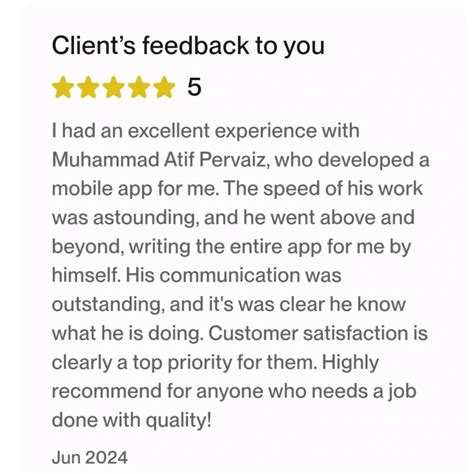 muhammad atif pervaiz on linkedin achievement upwork