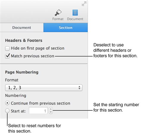 Create Sections Pages Help