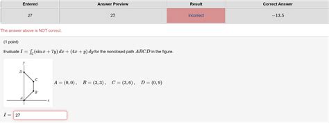 Solved Entered Answer Preview Result Correct Answer 27 27