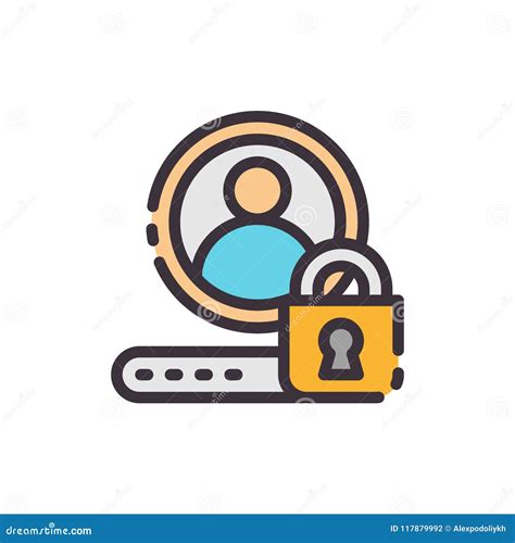 Access User Account Vector Color Icon Stock Vector Illustration Of
