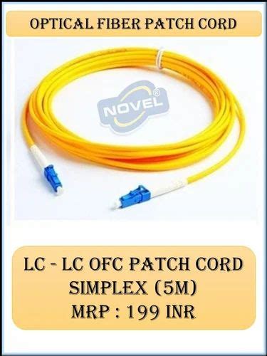 2 Core Ofc Patch Cords Copper Yellow At Rs 55 In New Delhi Id 2850658943062