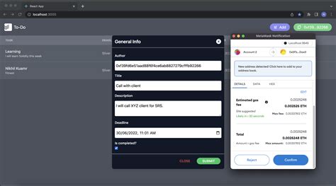 Github Nikhilkumardevtodo Using React Solidity