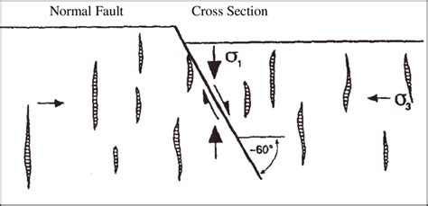 Vertical Fractures Are Developed By High Angle Normal Fault After