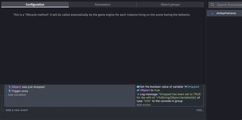 Solved How Do I Recognize A Drop Within A Behavior How Do I Gdevelop Forum
