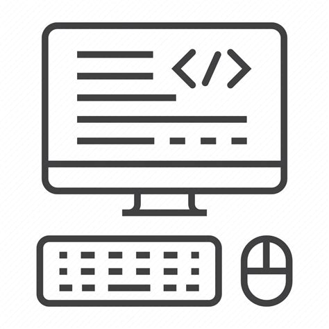 Code Coding Computer Desktop Html Programming Technology Icon