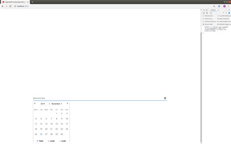 Date Picker Problems Material Design For Bootstrap