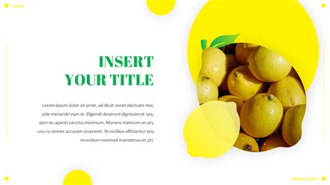 Lemon Powerpoint Templates Multipurpose Design