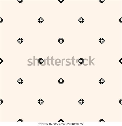 Vector Monochrome Minimalist Seamless Pattern Abstract Stock Vector