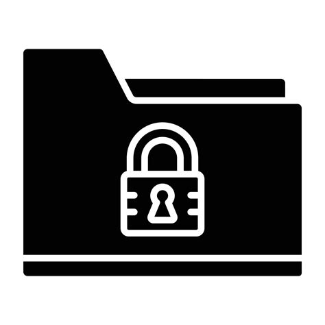 Secure Folder Icon Style 8334443 Vector Art At Vecteezy