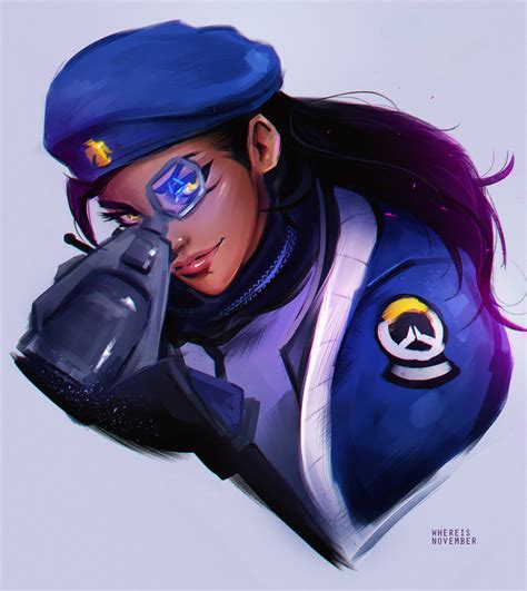 Ana And Captain Amari Overwatch Drawn By Whereisnovember Danbooru