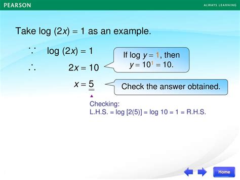 Logarithmic Equations - ppt download