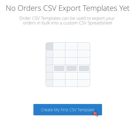 CSV Order Templates