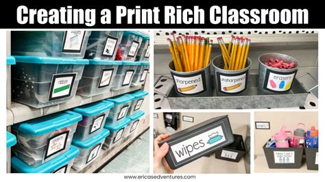 Creating A Print Rich Classroom Environment