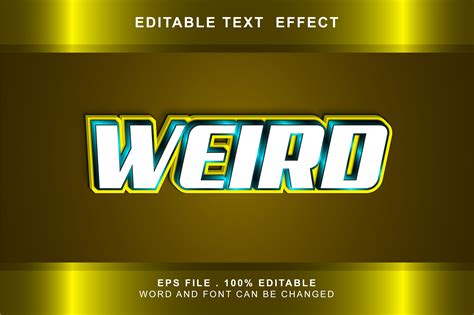 Weird Text Effect Editable Graphic By Riotama Creative Fabrica