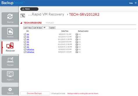 Hyper V Recovery Backupassist