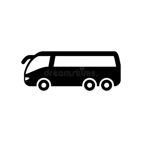 Shuttle Bus Icon Simple Flat Vector Illustration Stock Vector
